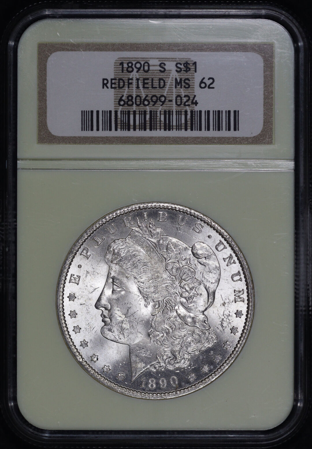 1890-S Morgan Dollar NGC MS-62 Redfield Hoard | Northern Nevada Coin