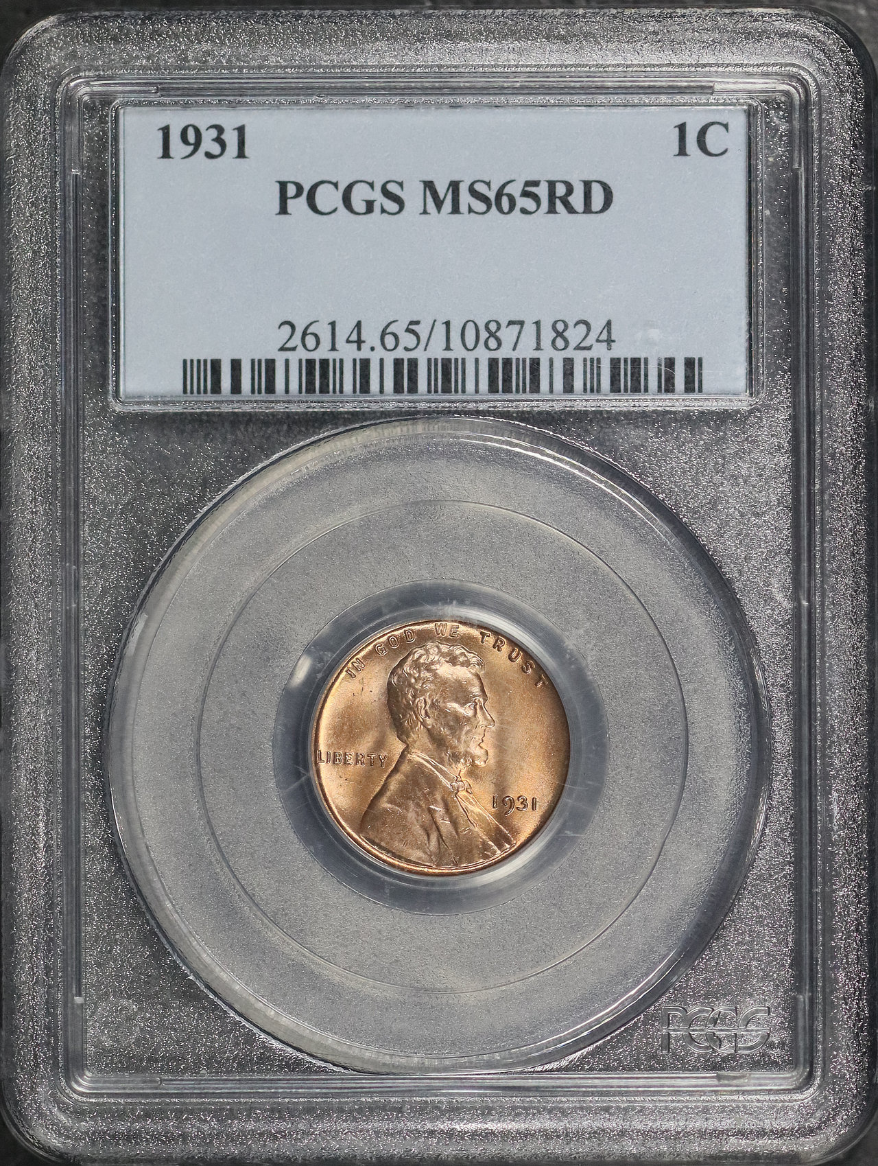 1931 Lincoln Cent Wheat Reverse PCGS MS-65 RD | Northern Nevada Coin