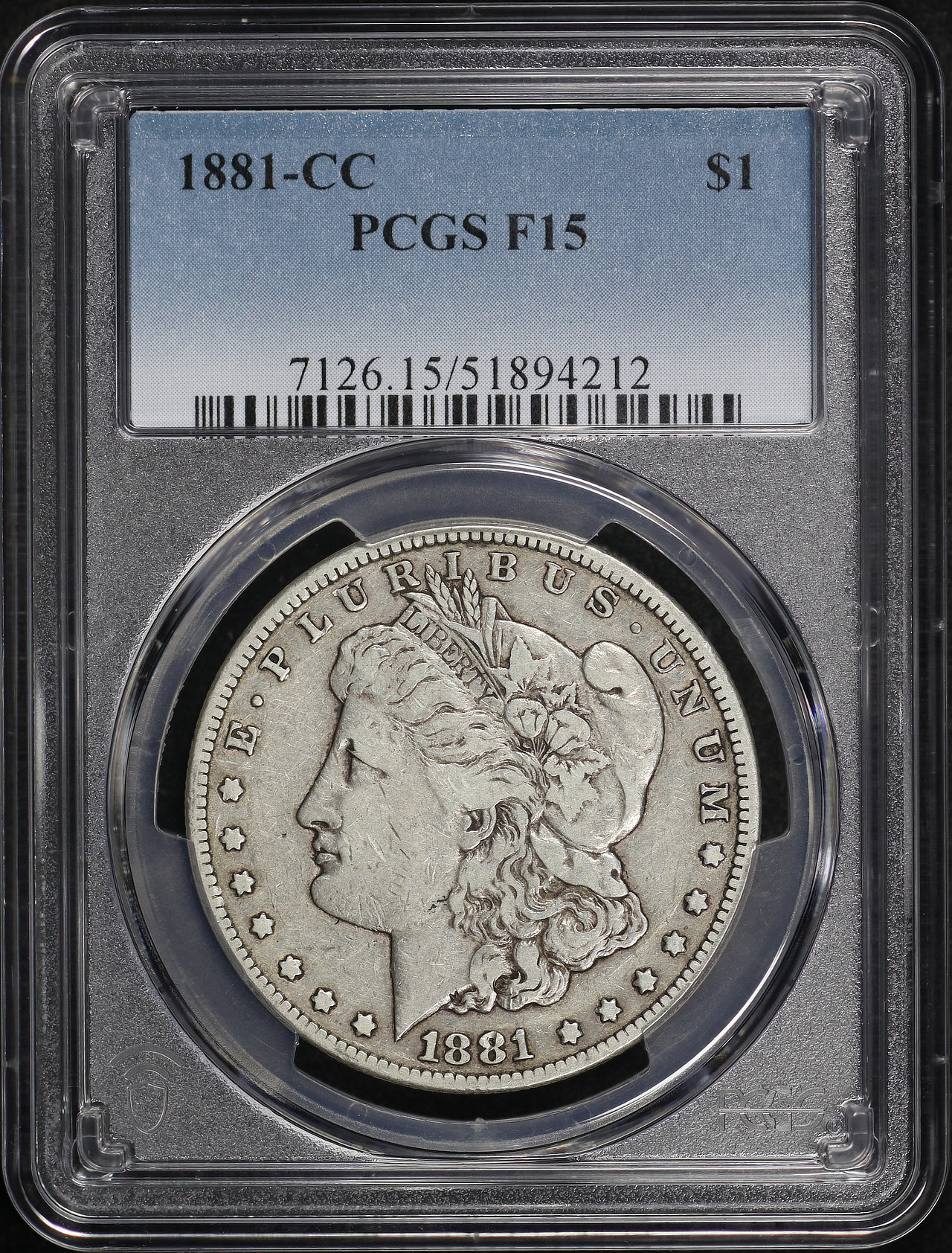 1881-CC Morgan Dollar PCGS F-15 | Northern Nevada Coin