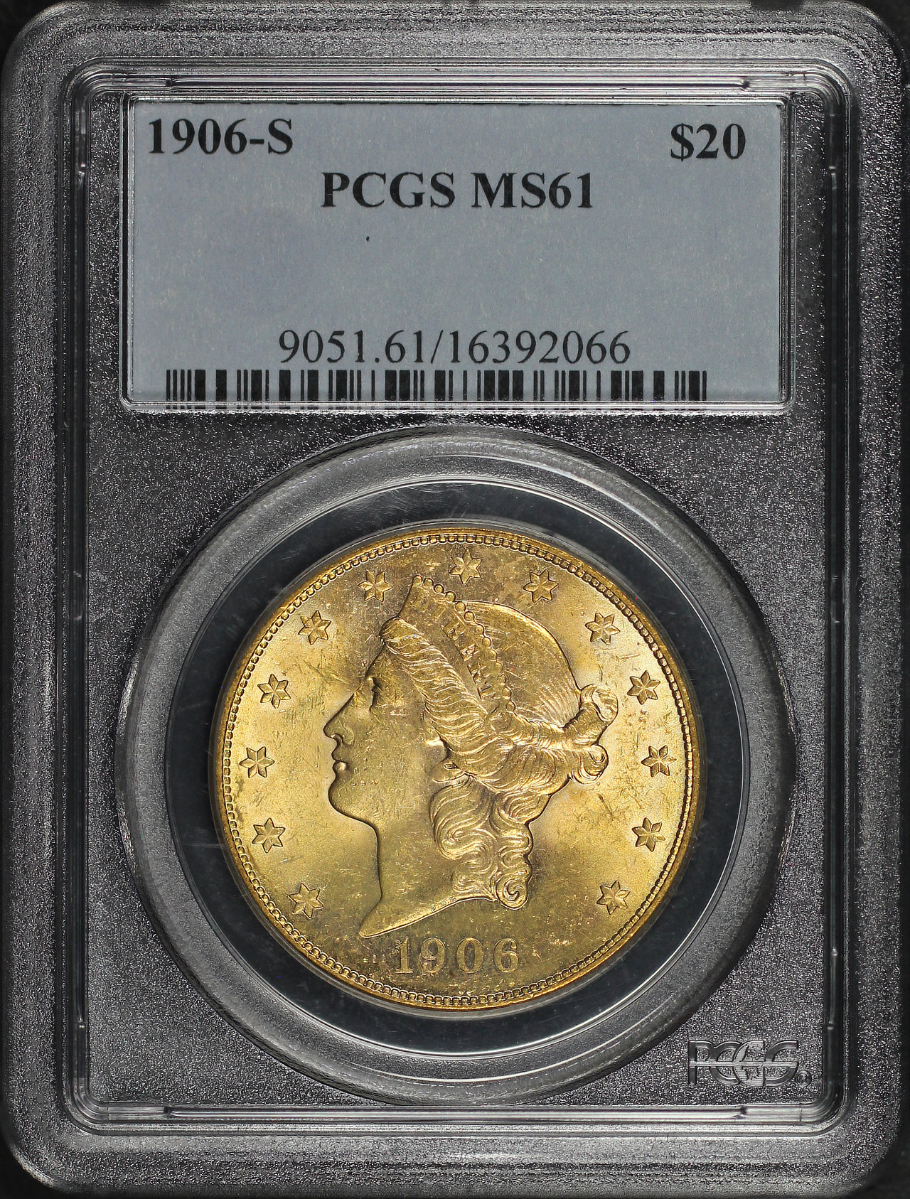 Collectors Corner - 1906-S $20 MS61 PCGS - #64470529
