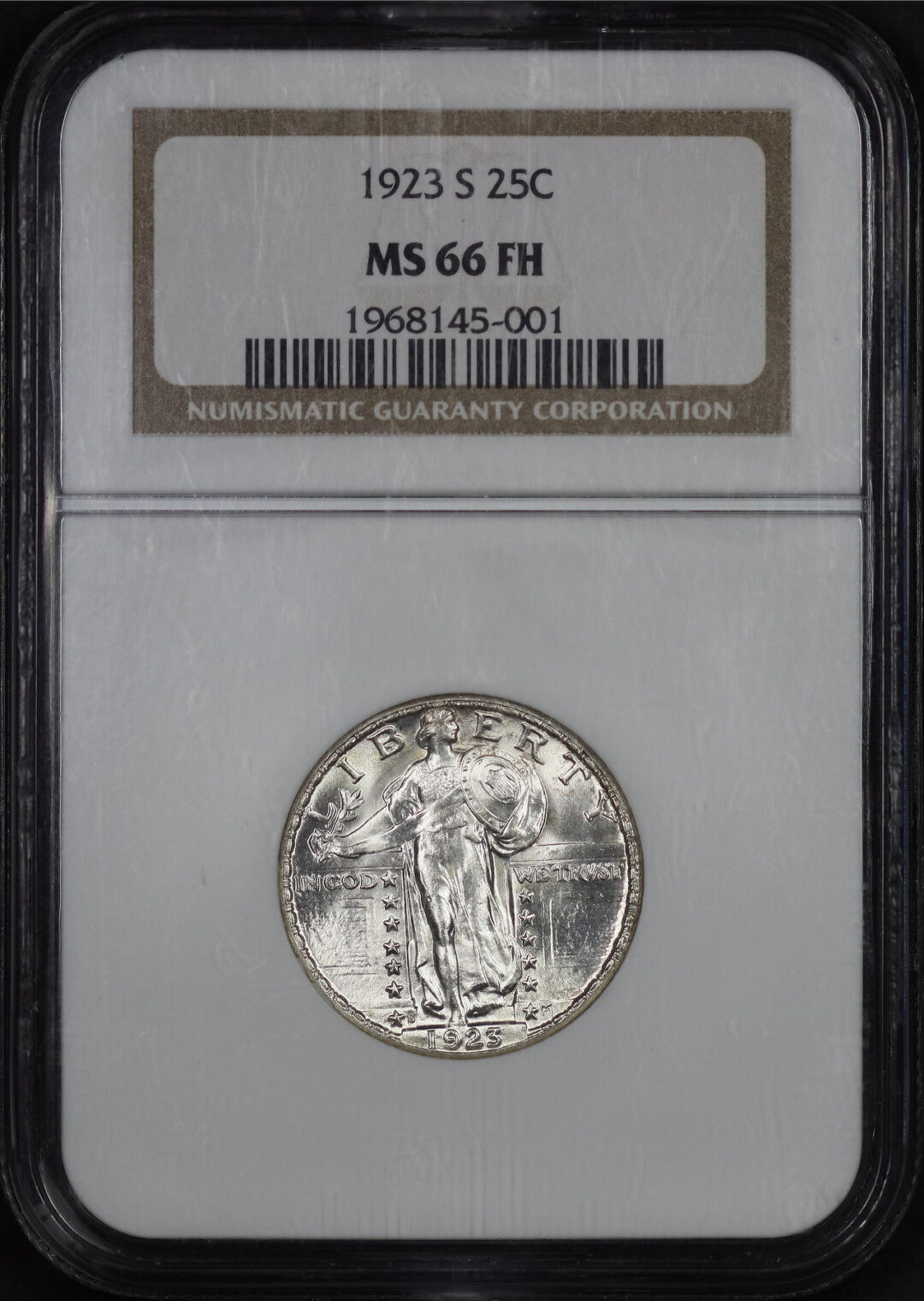 1923-S Standing Liberty Quarter NGC MS-66 FH | Northern Nevada Coin
