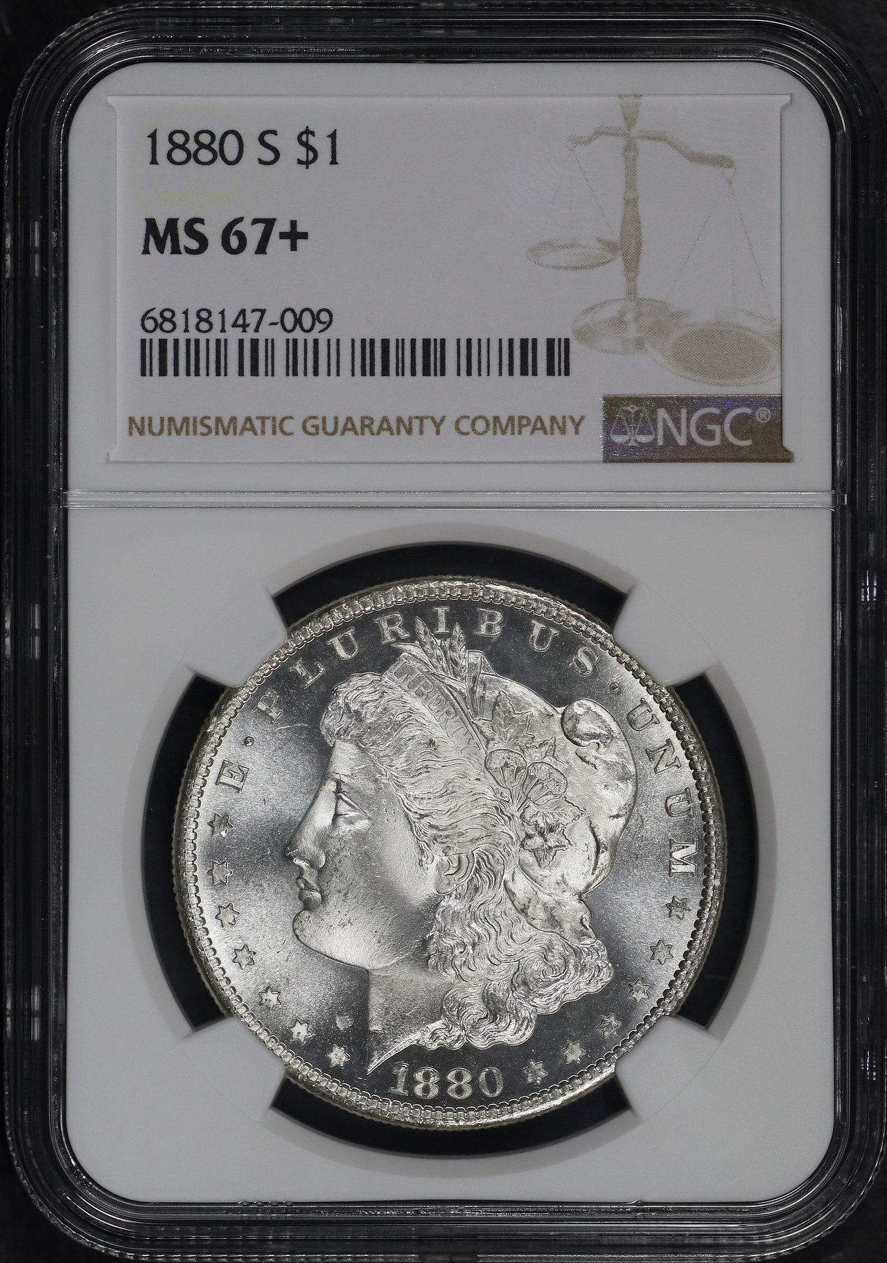 1880-S Morgan Dollar NGC MS-67+ | Northern Nevada Coin