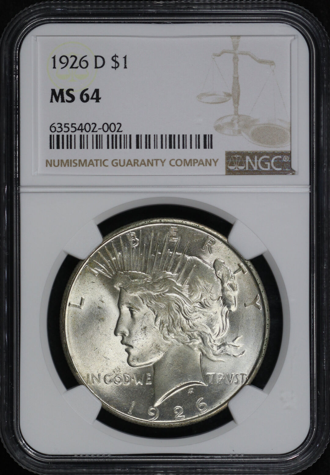 1926-D Peace Dollar NGC MS-64 | Northern Nevada Coin