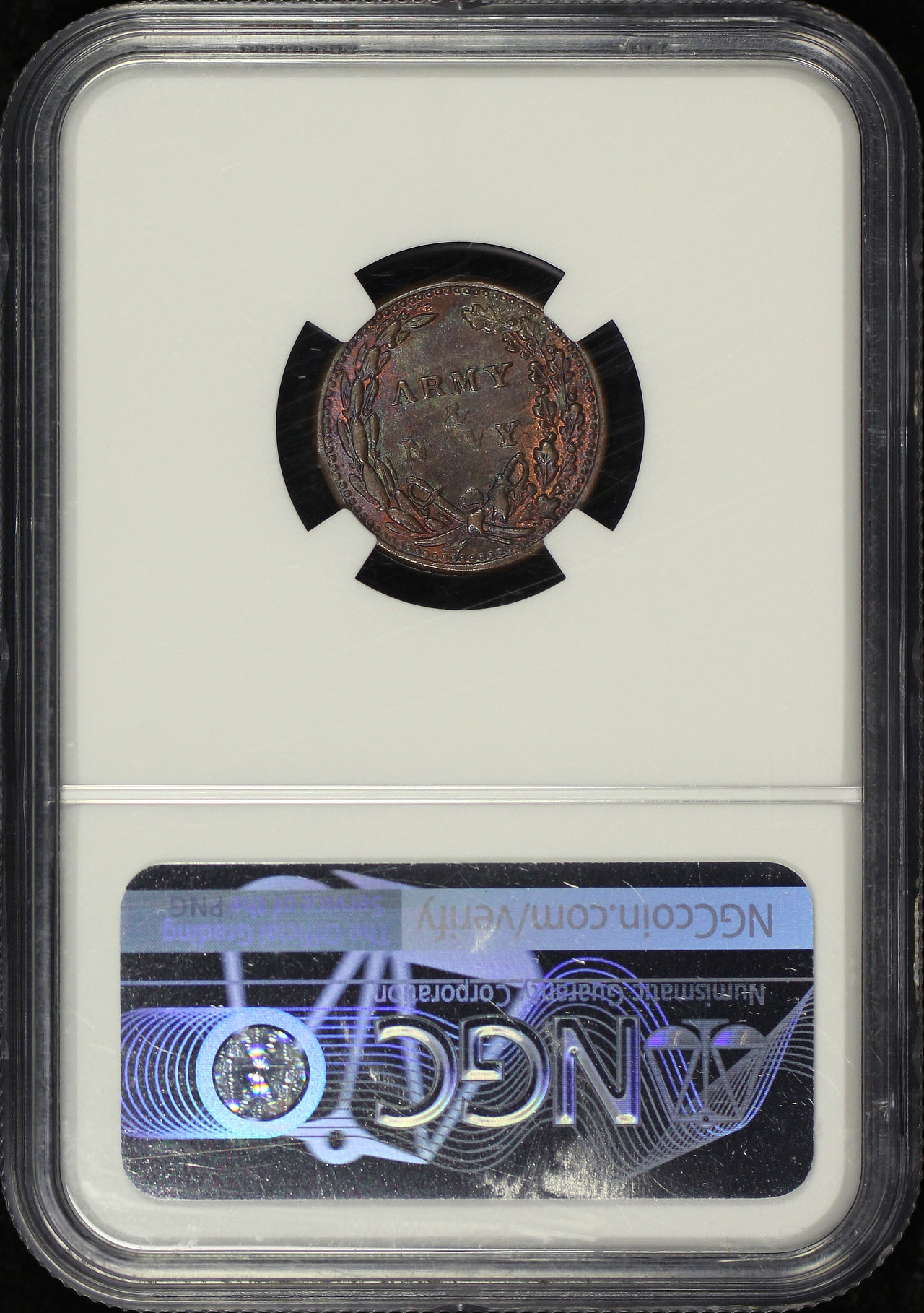 1863 Civil War Token F-23/306 a Army & Navy NGC MS-65 BN | Northern ...